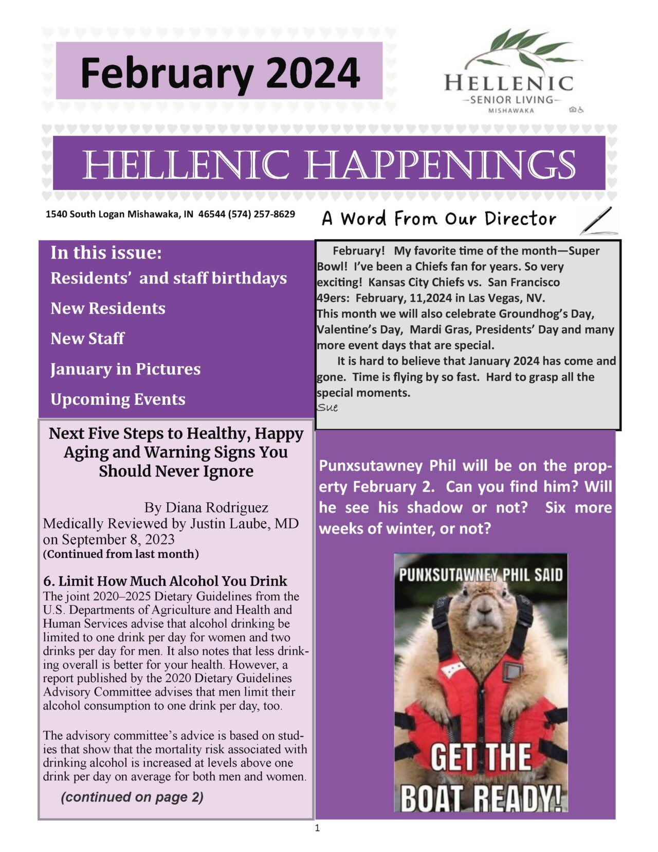 February 2024 Newsletter | Hellenic Senior Living of Mishawaka February 2024 Newsletter | Hellenic Senior Living of Mishawaka